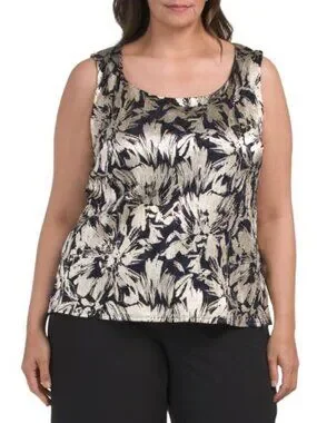 MARINA | Tops | Marina Plus Made In Usa Foil Twinset Top And Shrug ...